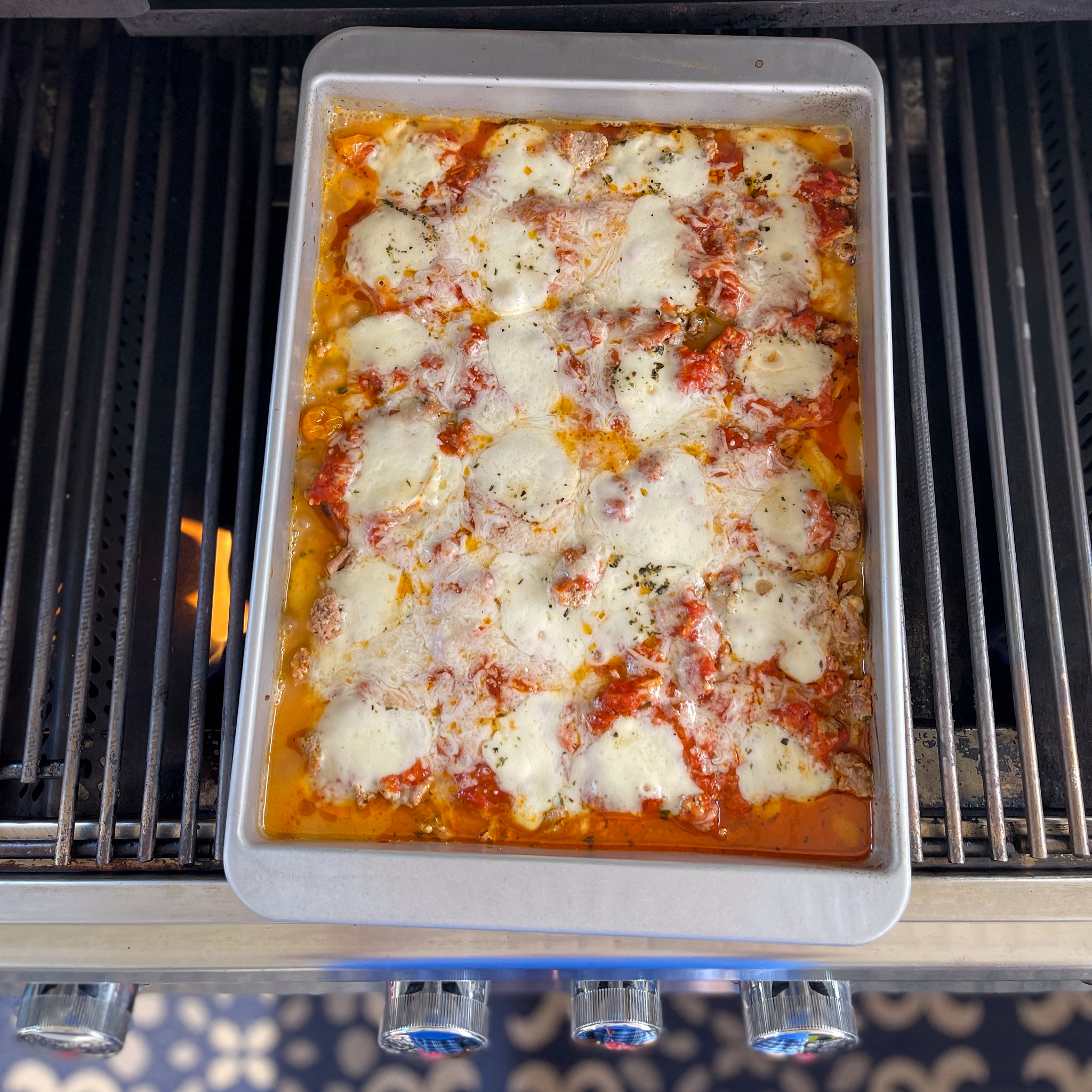 Easy (almost) vegetarian Southwestern Grilled Lasagna - Grilling ...